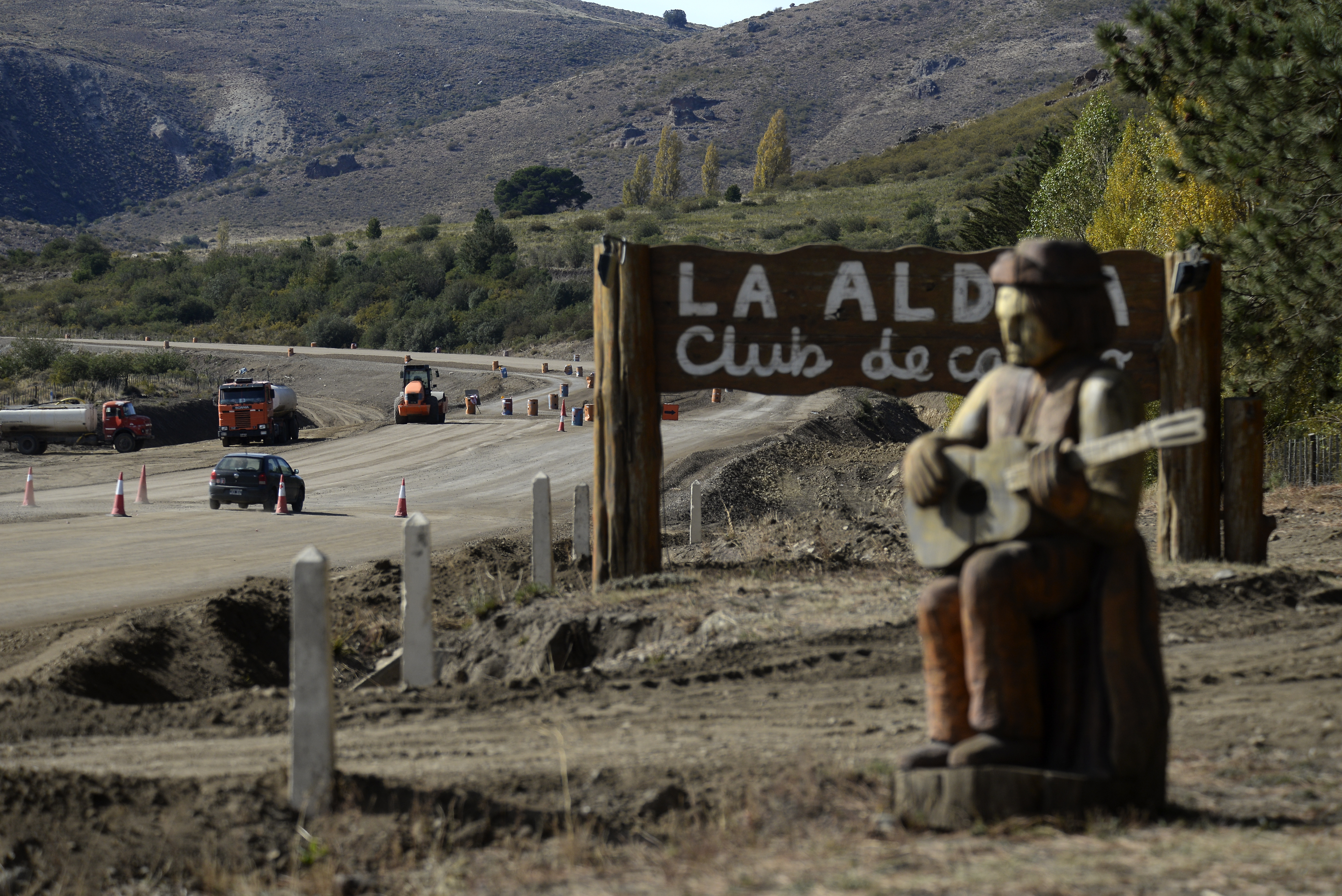 El asfalto de la Ruta Nacional 23 está a las puertas de Bariloche ...