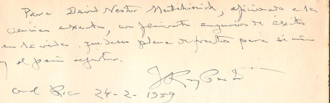 En memoria de Julio Rey Pastor, pionero agrícola en Godoy