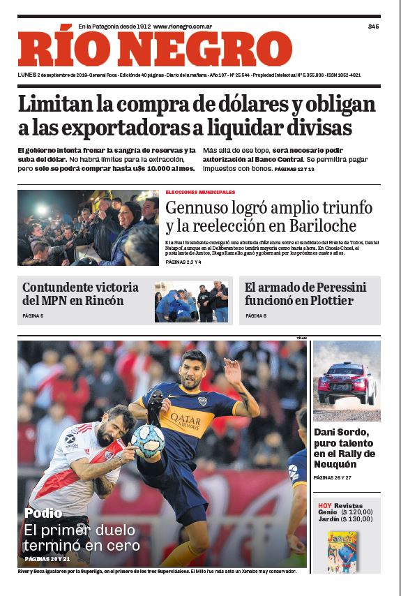 Tapas - Diario Río Negro periodismo en la Patagonia