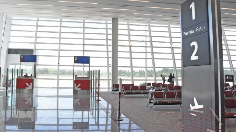Mirá cómo quedó la sala de embarque en el Aeropuerto