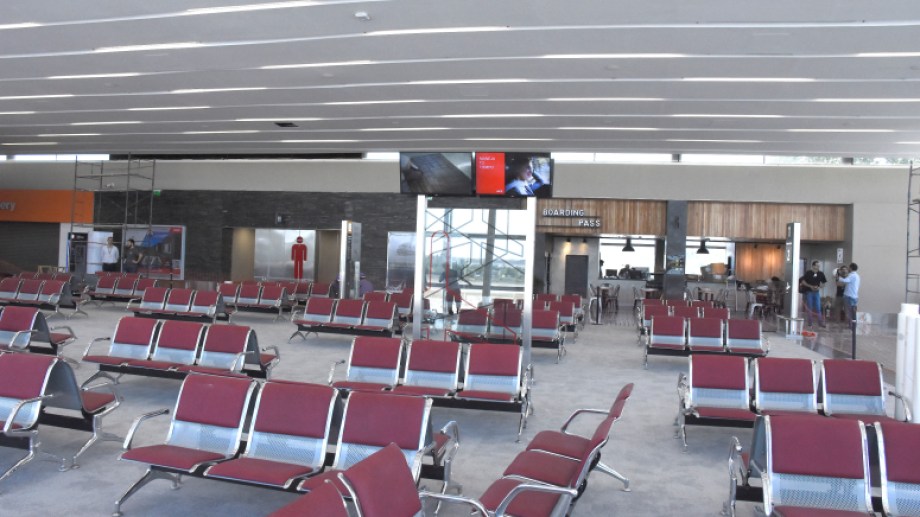 Mirá cómo quedó la sala de embarque en el Aeropuerto