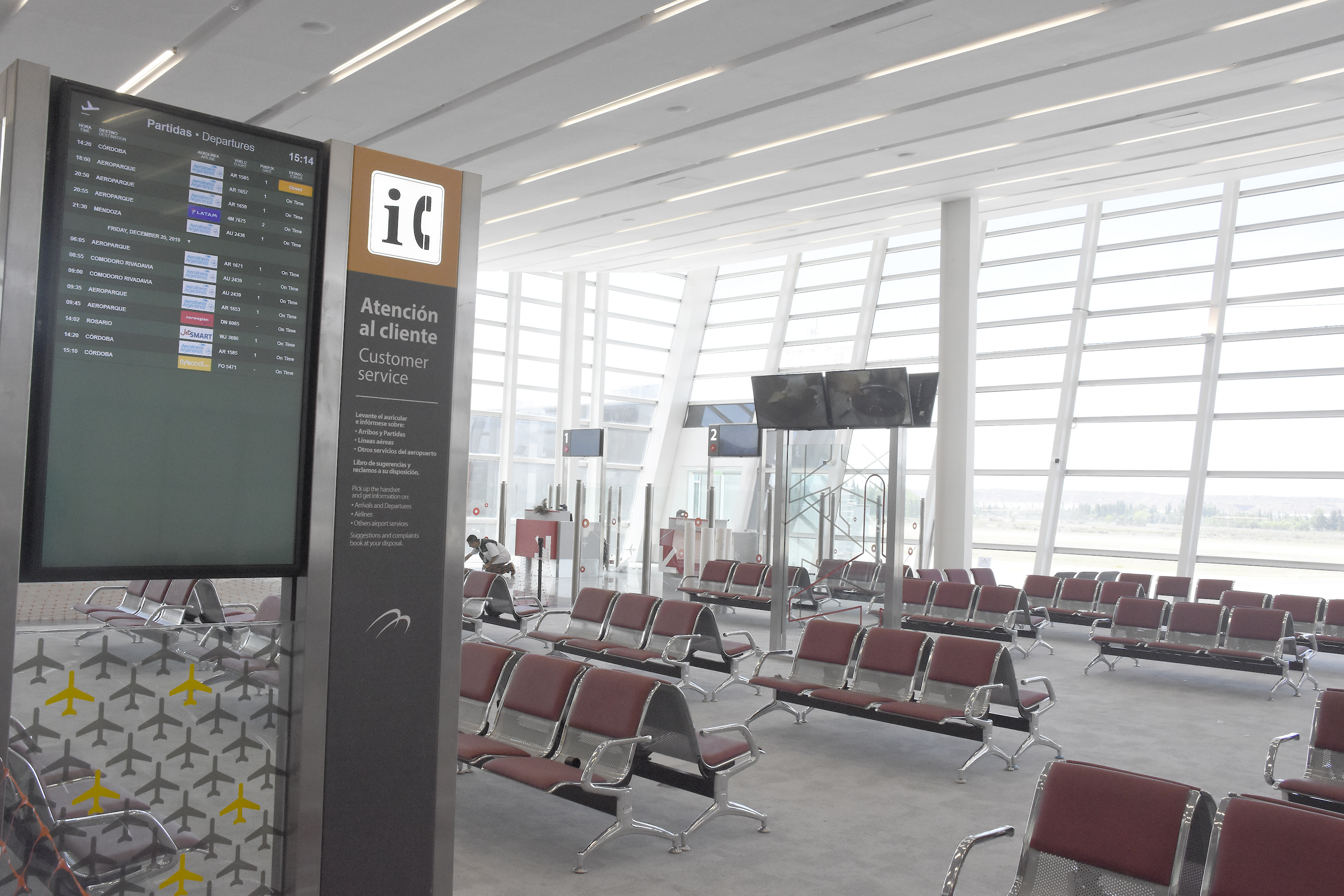 Mirá cómo quedó la sala de embarque en el Aeropuerto - Diario Río Negro