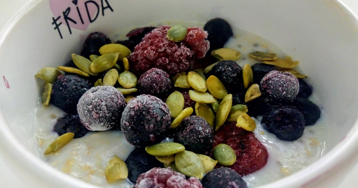 Avena con frutos rojos