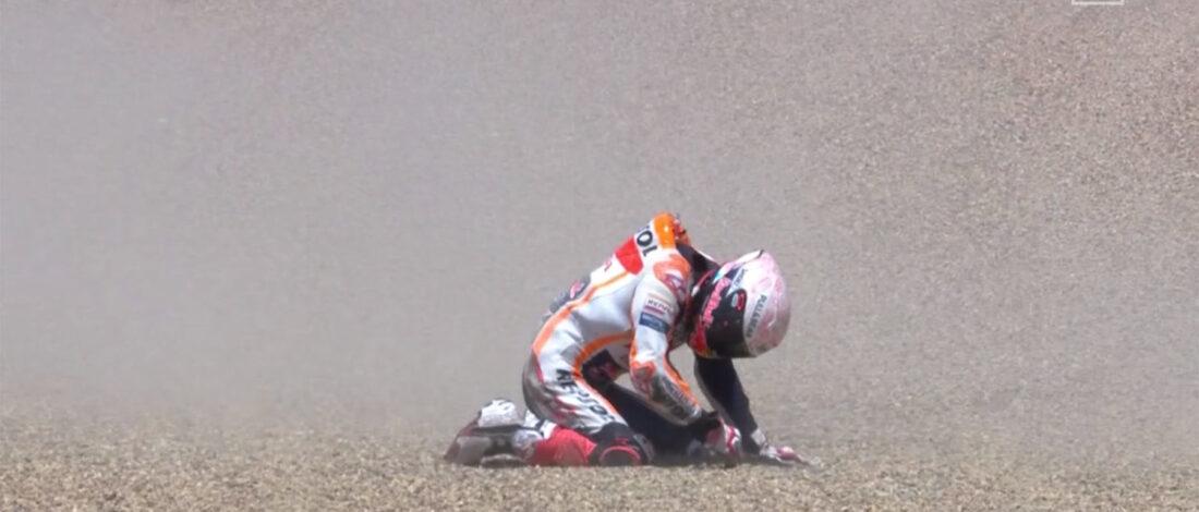 Márquez se fracturó el húmero del brazo derecho - Diario Río Negro