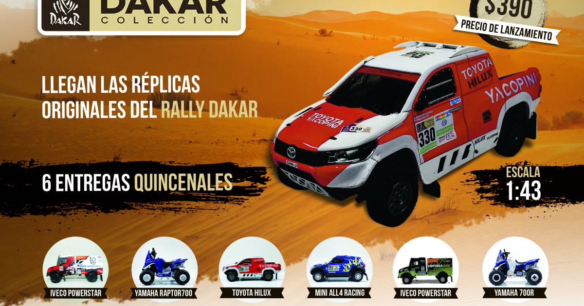 Llegaron las réplicas originales del Rally Dakar