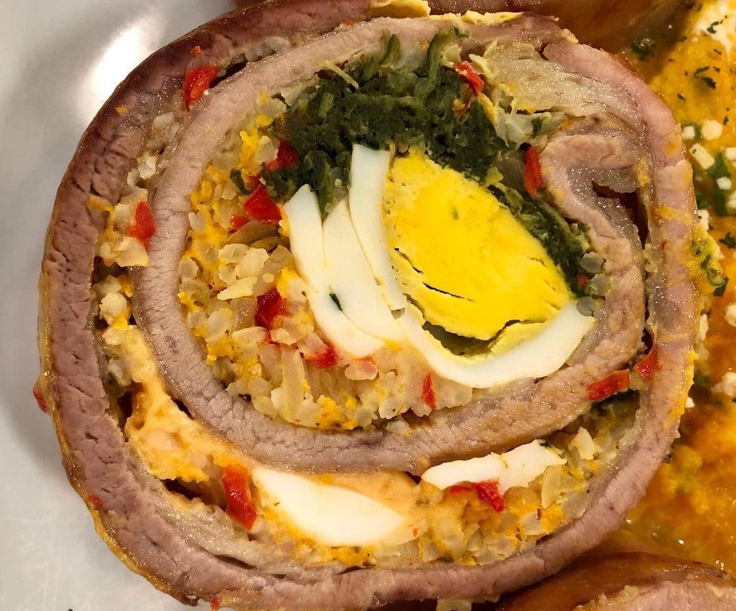 Lucite con este matambre arrollado al horno con puré de calabazas ...