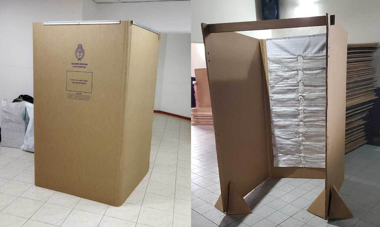 Biombos de cartón para votar en las PASO, otra novedad de la pandemia ...