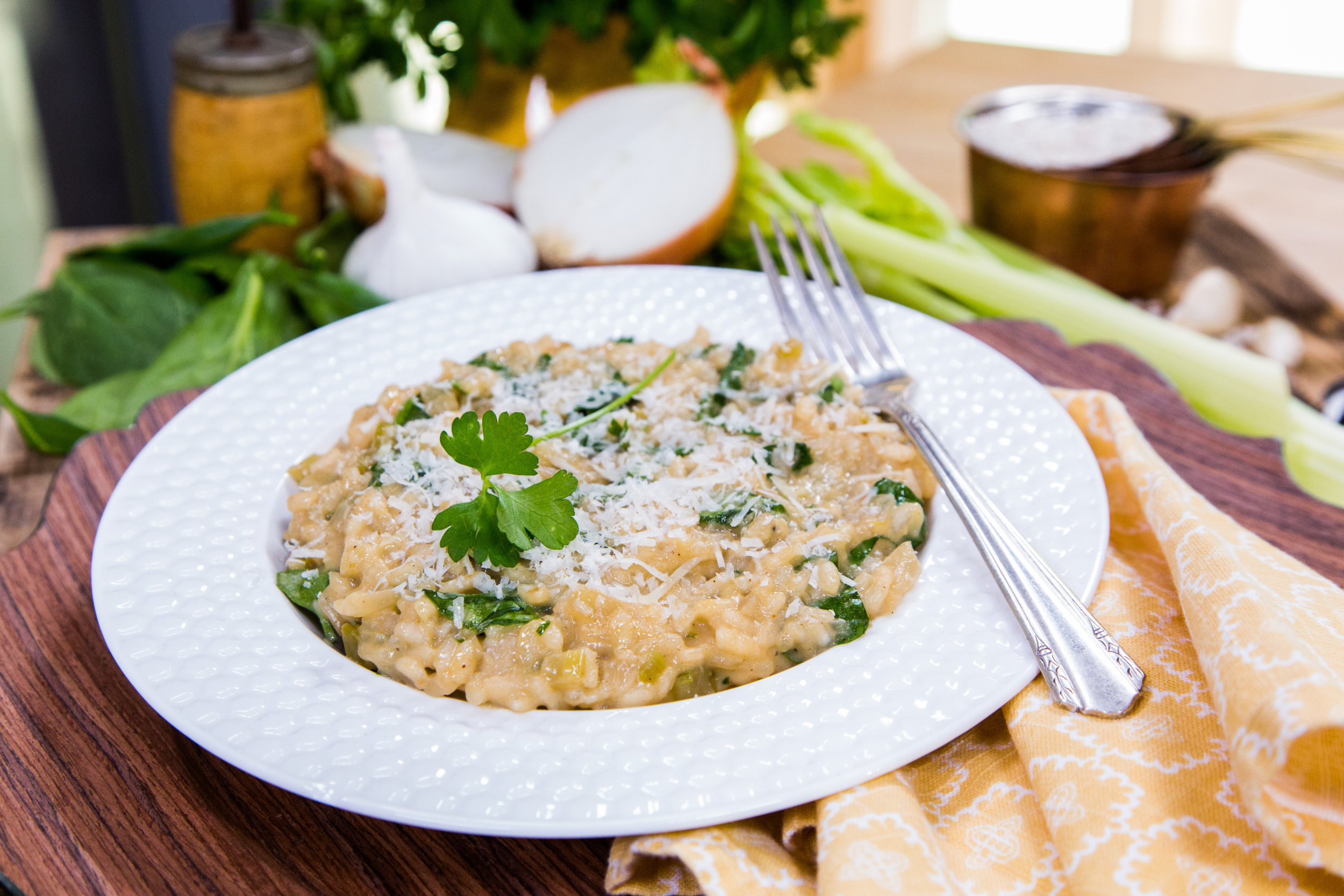 Risotto verde versión Juliana López May: este finde lo hacemos en casa ...