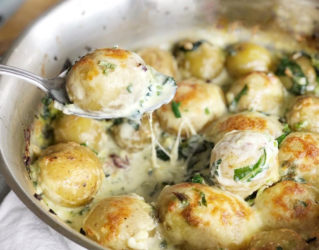 Una fácil: papines con espinaca - Diario Río Negro