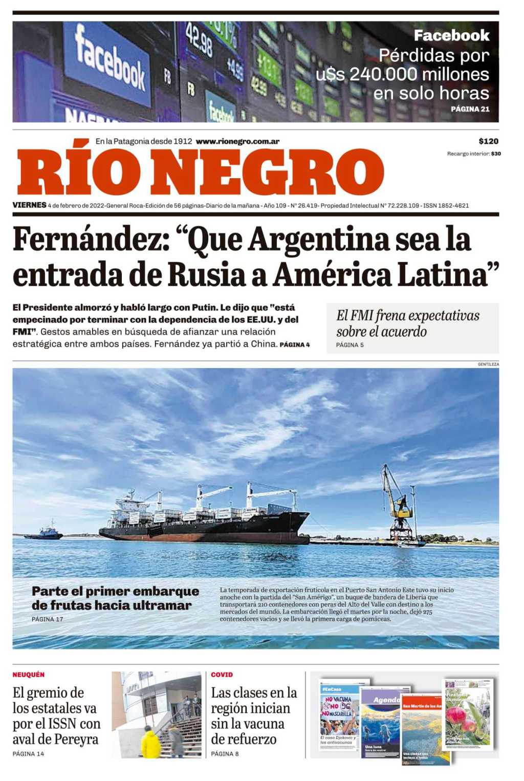 Tapas - Diario Río Negro periodismo en la Patagonia