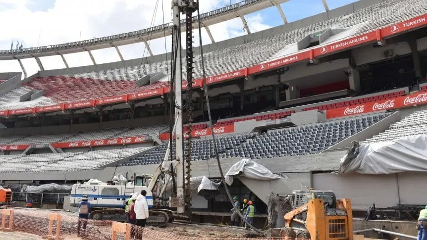 Avanzan las obras en el estadio Monumental - Diario Río Negro