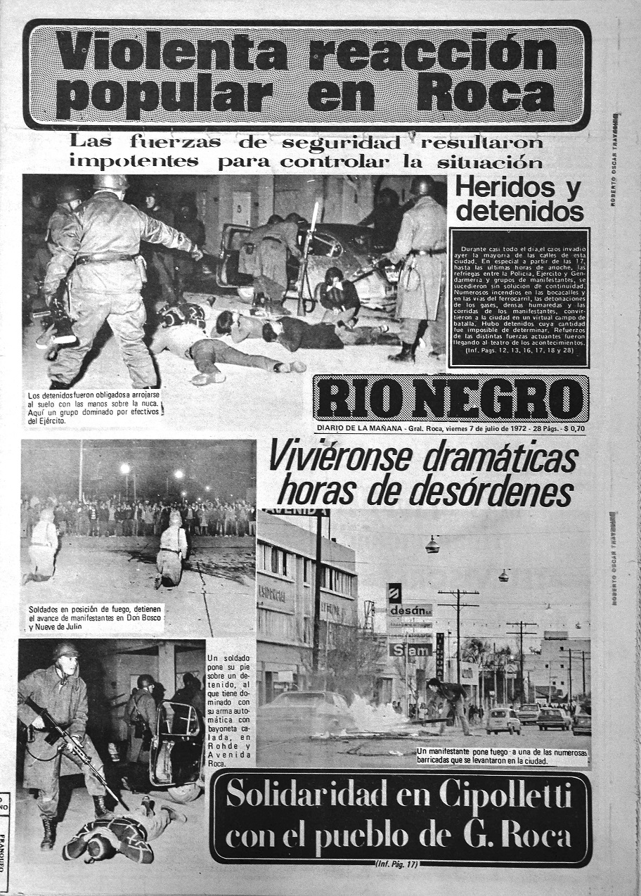 A 50 años del Rocazo, la rebelión de un pueblo - Diario Río Negro