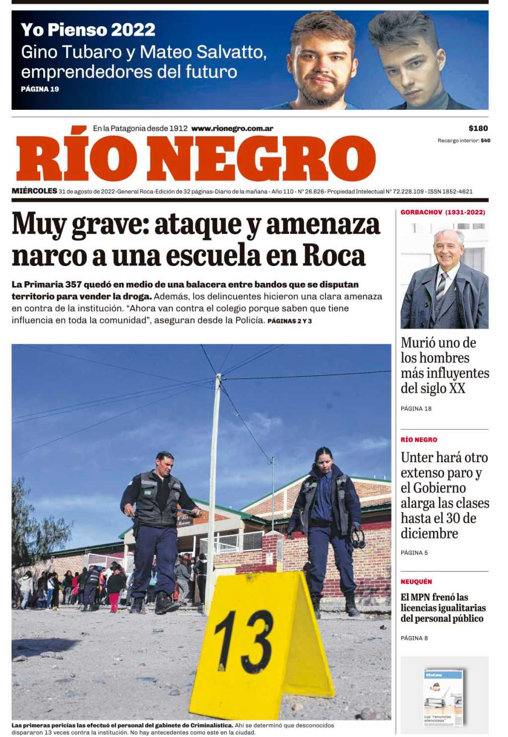 Tapas - Diario Río Negro periodismo en la Patagonia