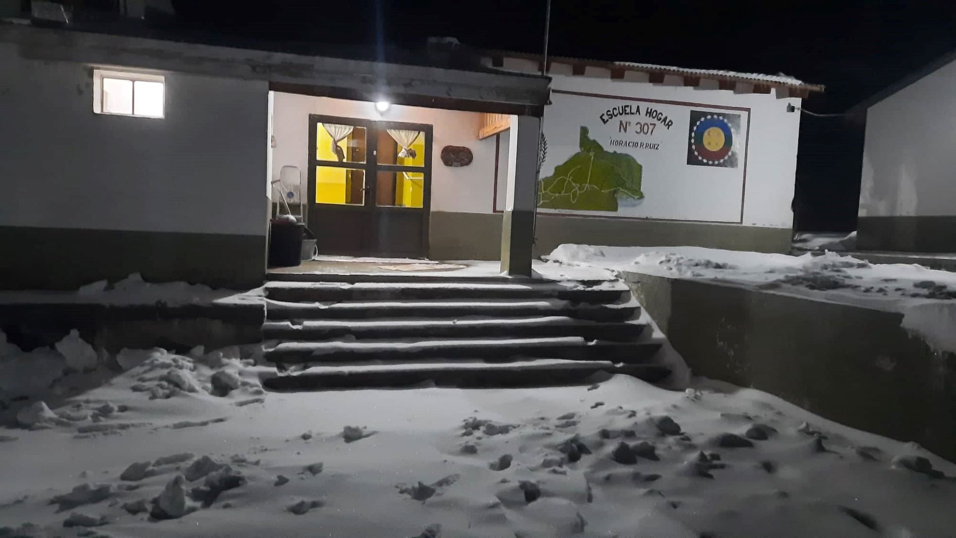 La nieve aísla a escuela rural en la Región Sur - Diario Río Negro