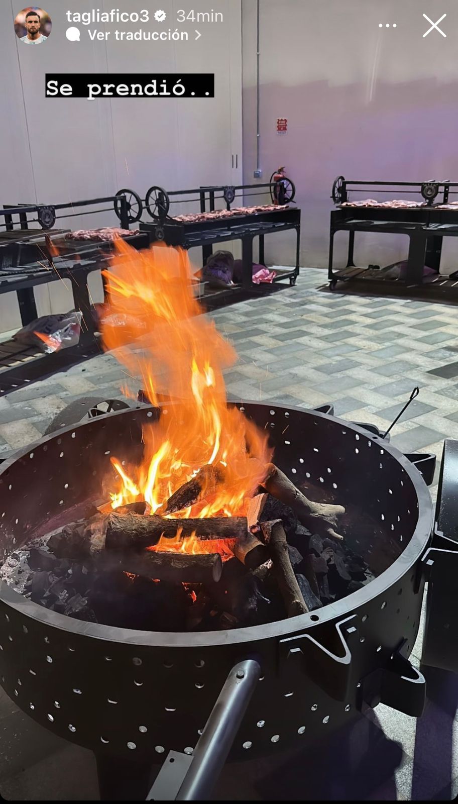 Primer asado de la Selección con carne y parrillas argentinas: la ...