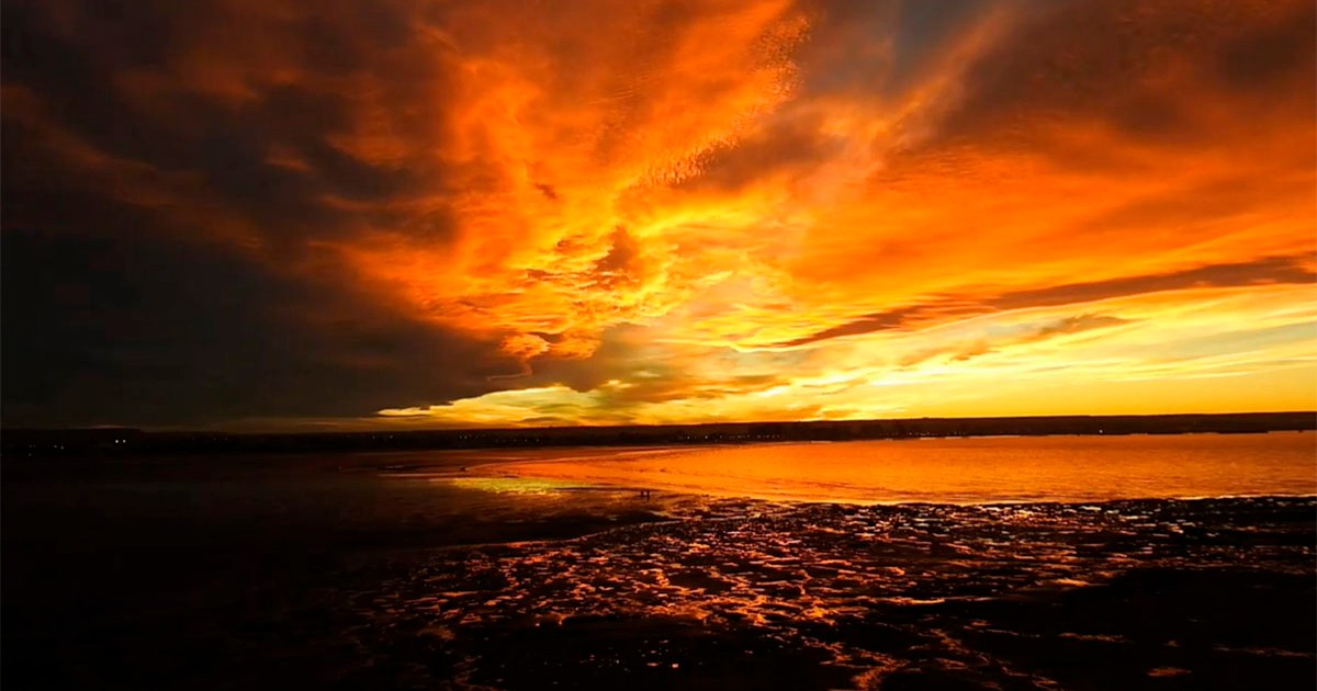Los atardeceres más lindos de la Patagonia se ven desde esta curva en ...