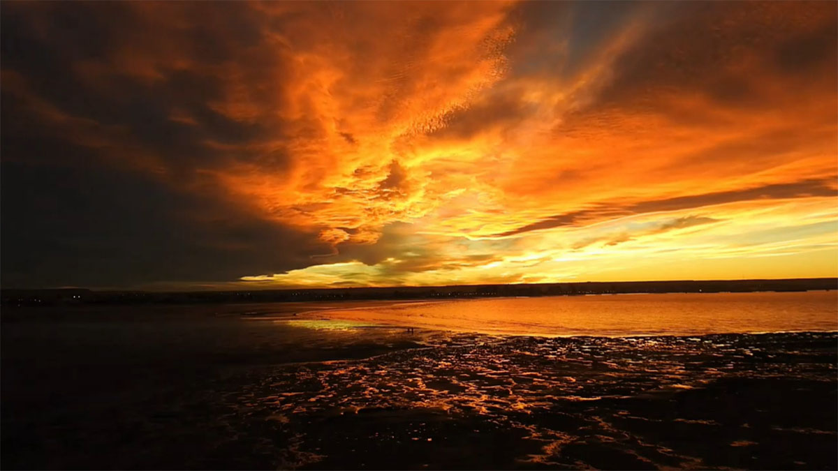 Los atardeceres más lindos de la Patagonia se ven desde esta curva en ...