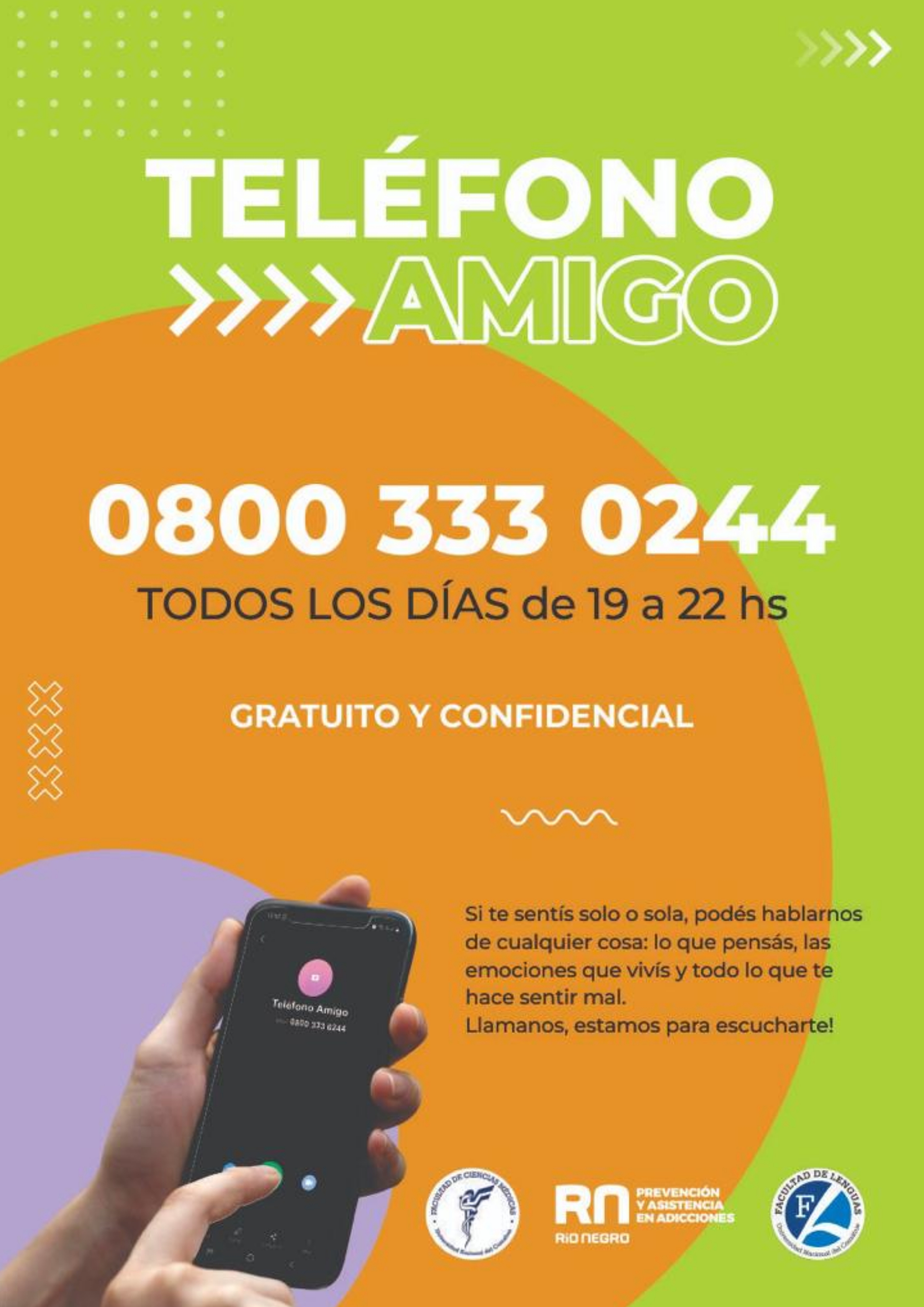 Río Negro reforzará el «Teléfono amigo» para quienes necesiten ser ...