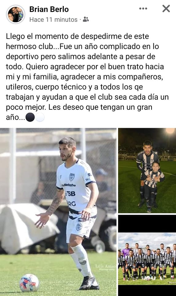 Brian Berlo, otro jugador más que no seguirá en Cipolletti - Diario Río ...
