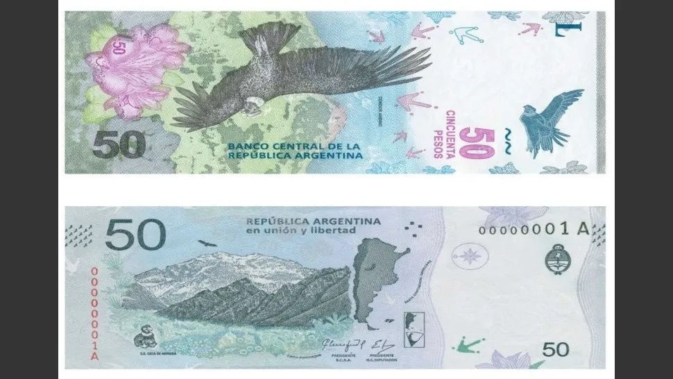 Por un error de impresión en billetes de $50, ofrecen hasta 50.000 ...