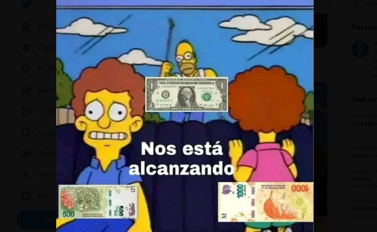 El dólar blue cotizó a casi 500 pesos y estos fueron los mejores memes ...