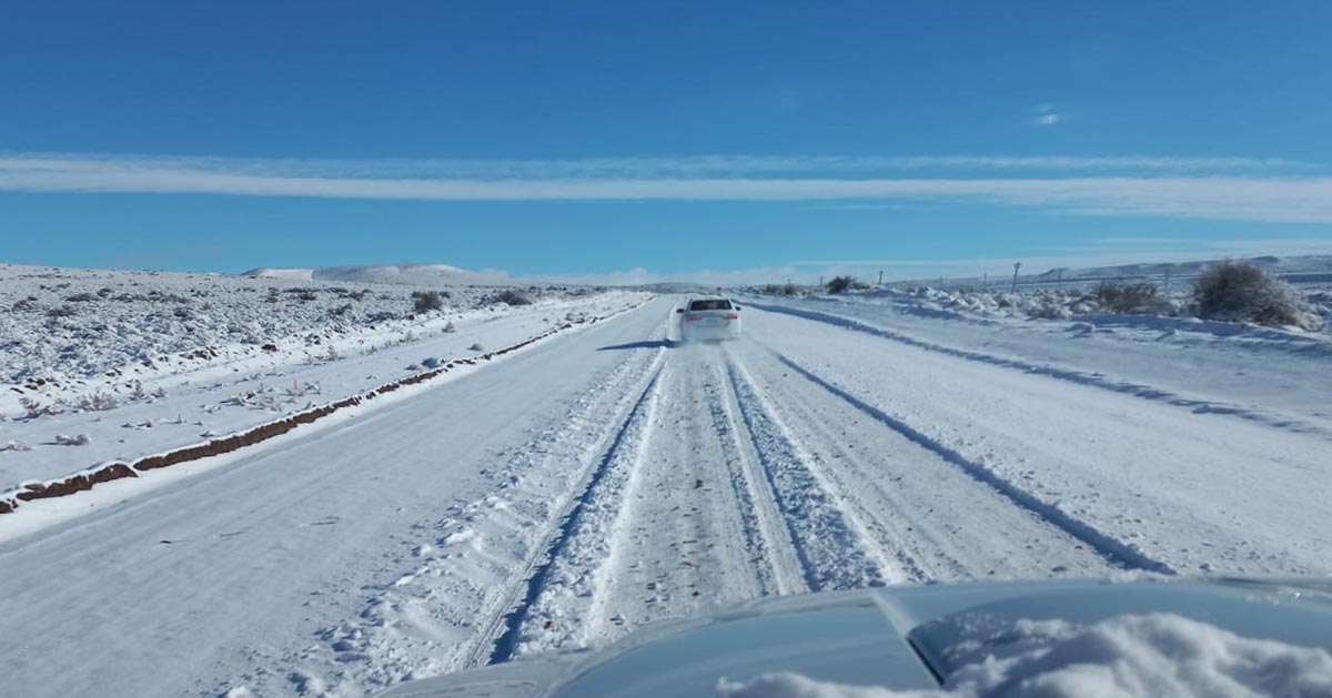 Nevó en la Región Sur y se debe transitar con extrema precaución en la ...