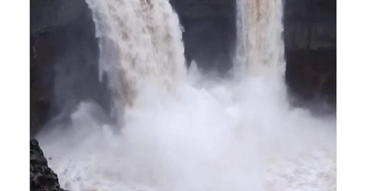 the flood transformed it into two waterfalls - Archyde