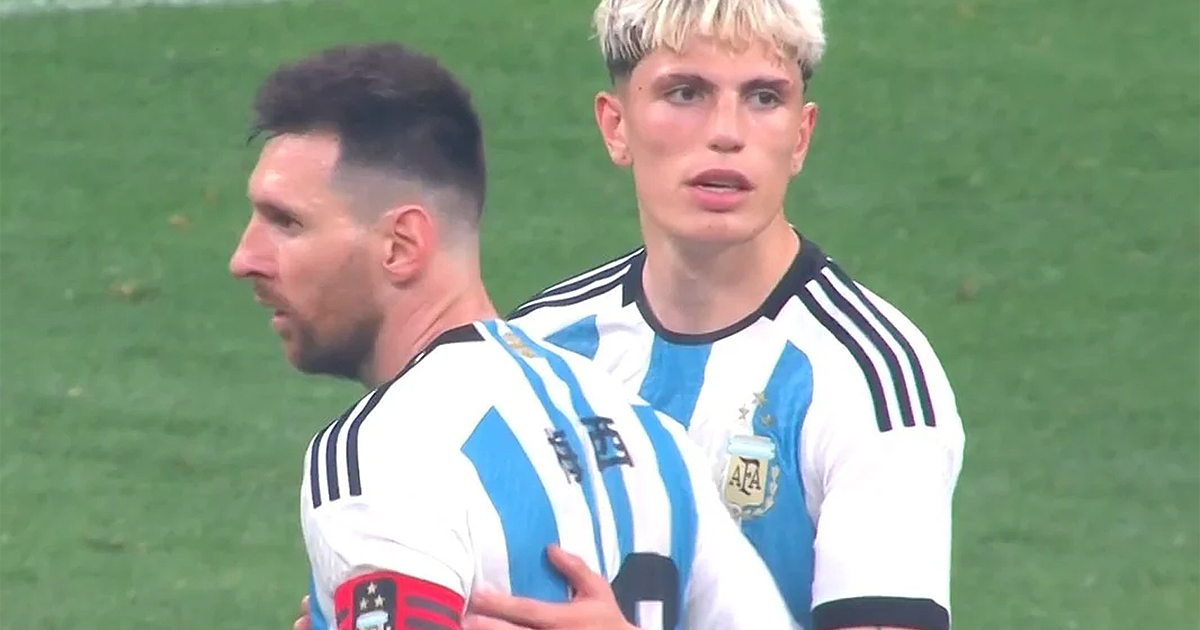 Alejandro Garnacho debutó en la Selección Argentina y empezó el ...