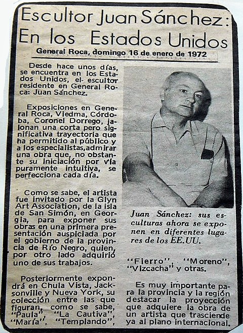 Juan Sánchez: mucho más que el escultor del Cristo en Roca y Ceferino ...