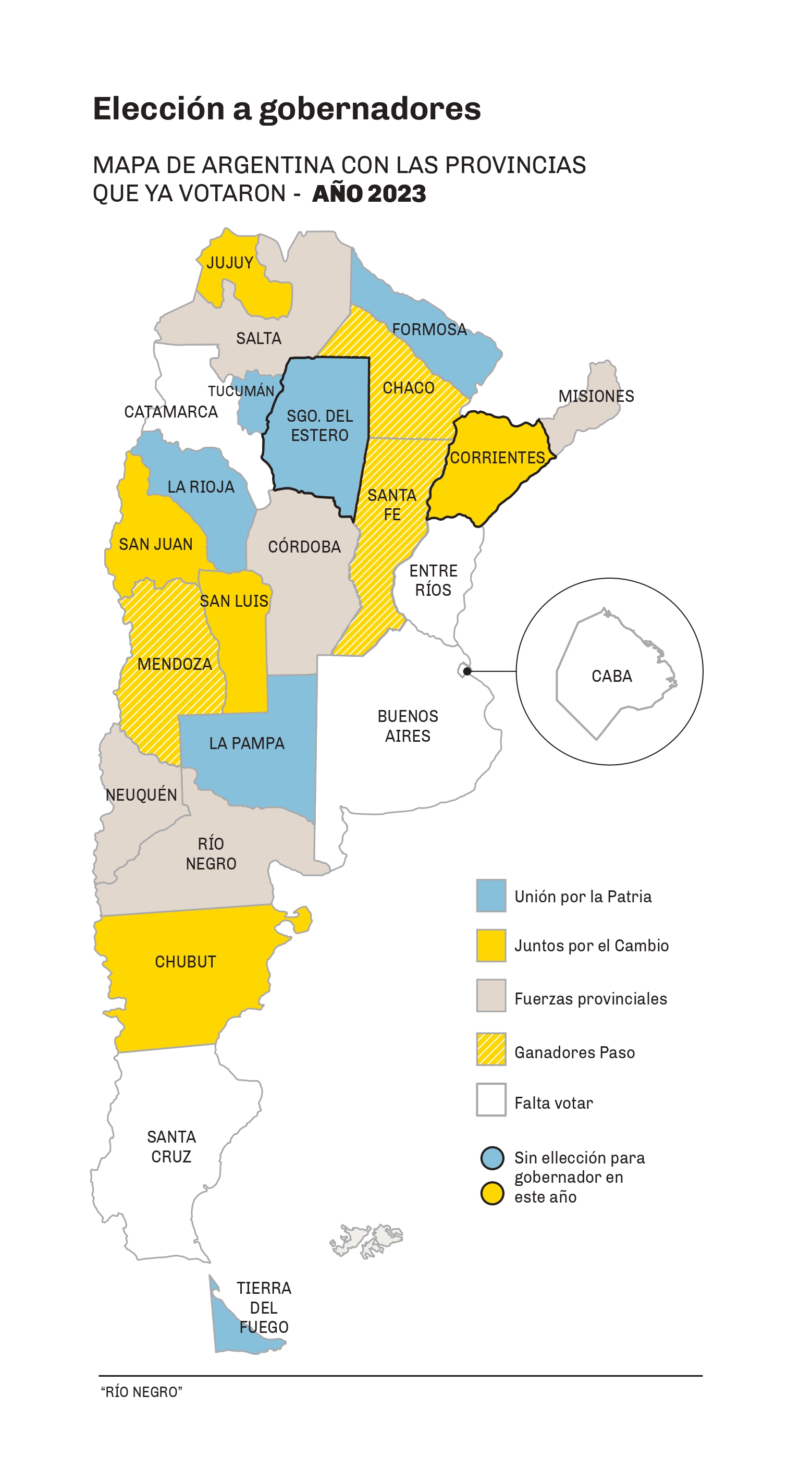 Así quedó el mapa electoral en la recta final hacia las PASO 2023 - Diario Río Negro