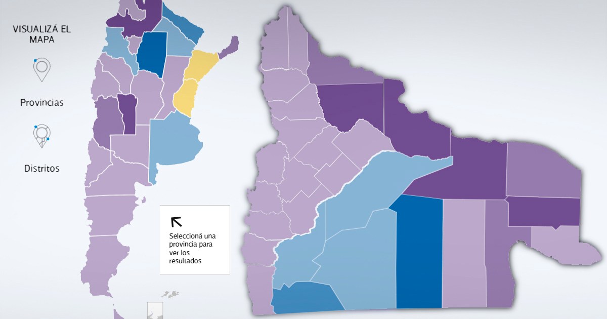La carte avec les gagnants du PASO 2023 province par province ...