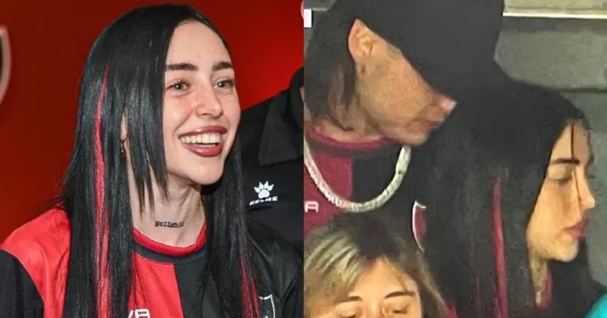 VIDEO | Nicki Nicole fue a ver a Newell’s con Peso Pluma y enloqueció a ...