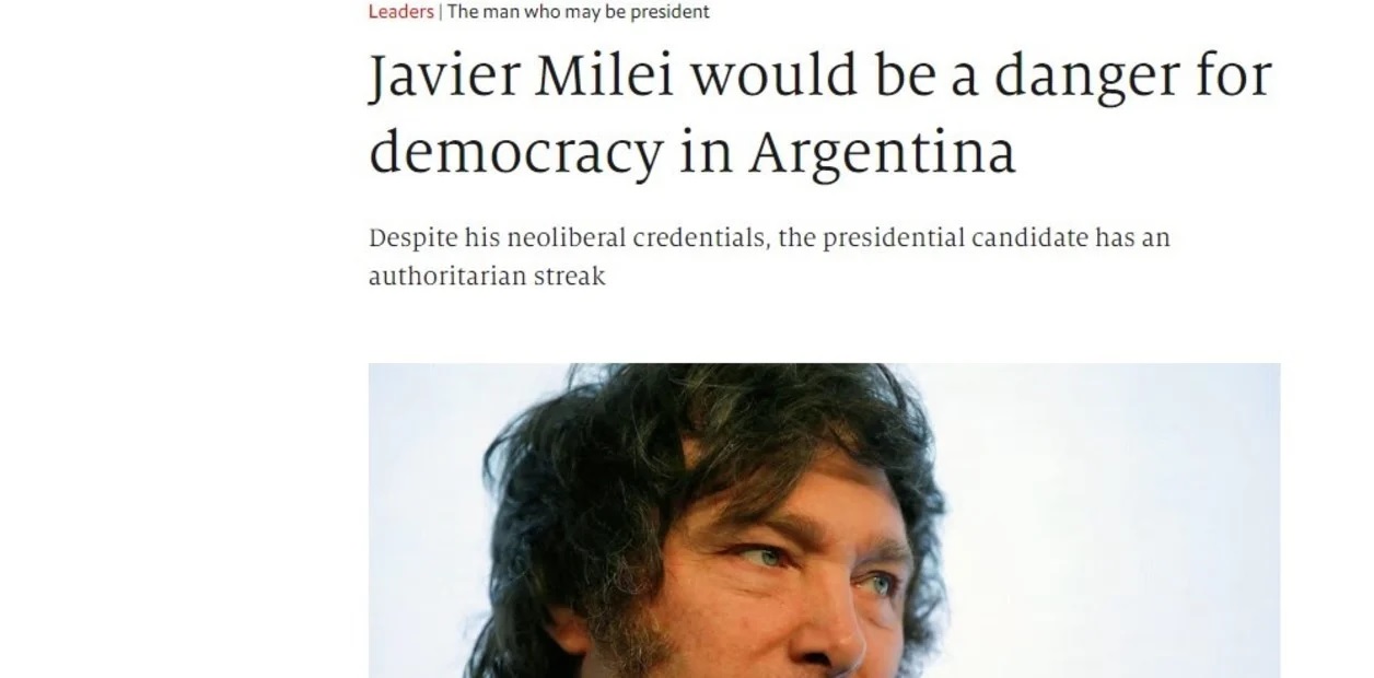 Milei: con una nota en The Economist, una fuerte crítica llegó desde el ...