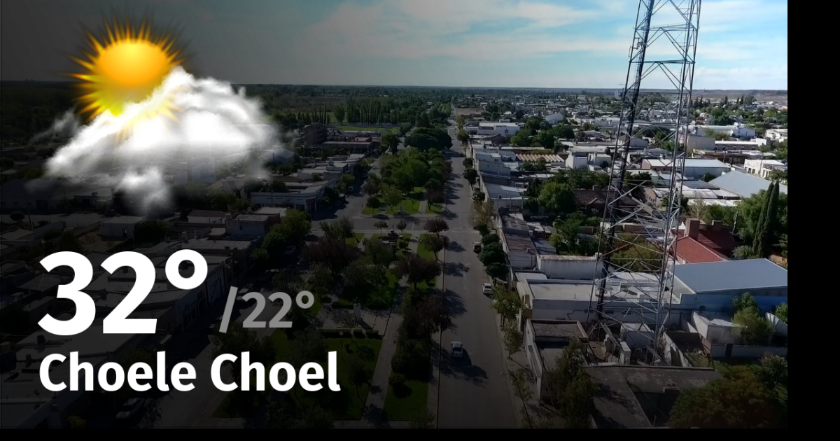Clima de hoy, domingo 7 de enero de 2024, para la ciudad de Choele ...
