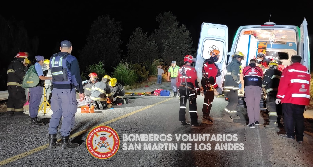 Murió uno de los heridos del accidente en la Ruta 40, tras perder el control de la moto y caer a ...