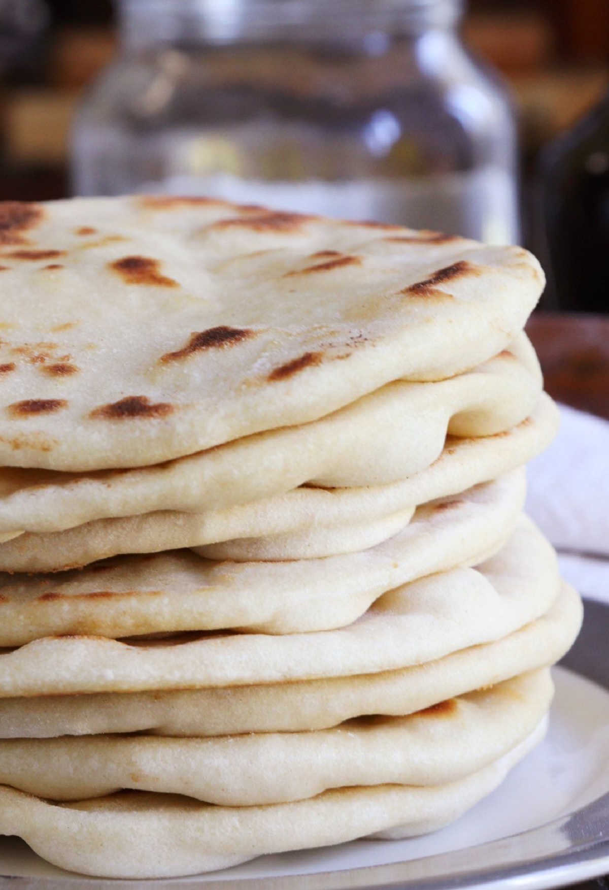 Cómo hacer pan sin horno y sin levadura (simil pan de pita o árabe ...