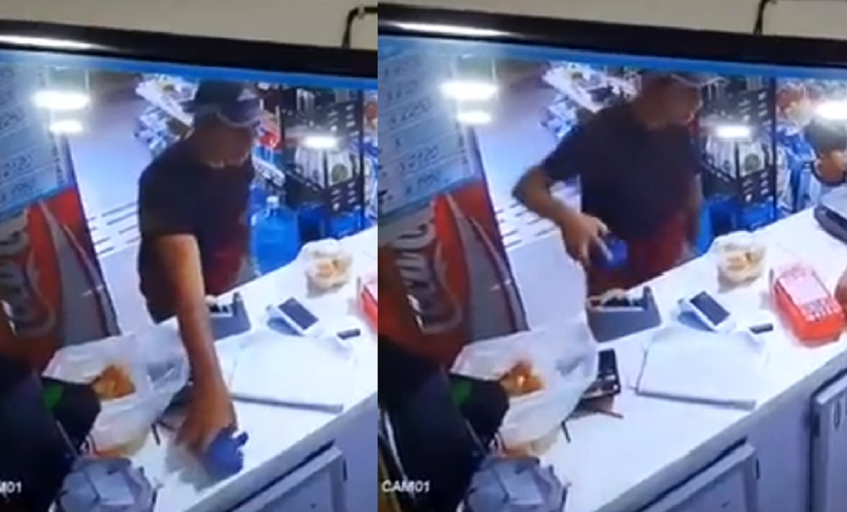 Video: Simuló ser un comprador, espero un descuido y robó en un kiosco ...