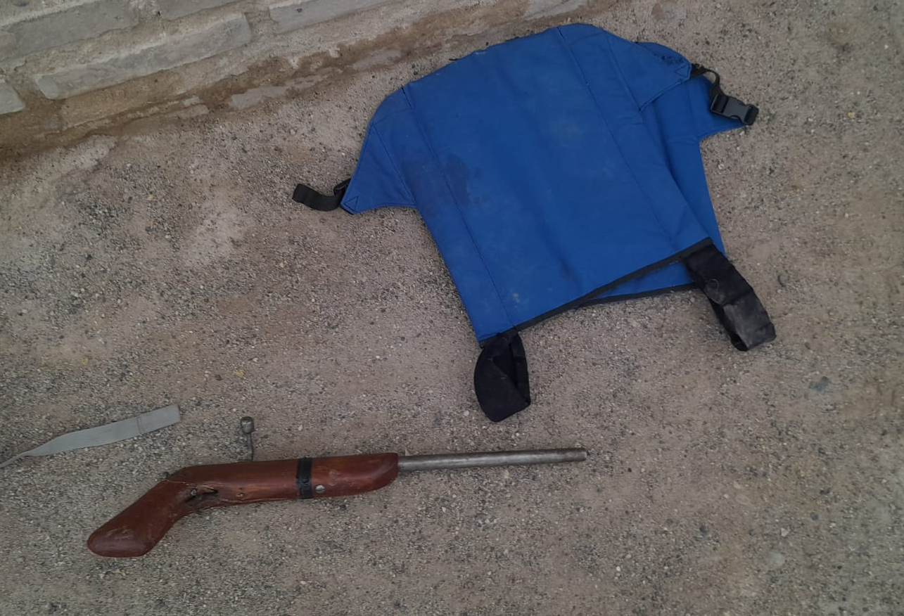 Caminaba con una escopeta y un chaleco antibalas en la zona norte de ...