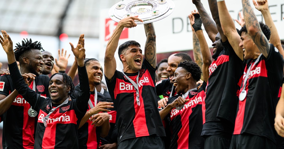 Bayer Leverkusen, con Exequiel Palacios, se consagró campeón invicto en la Bundesliga - Diario ...