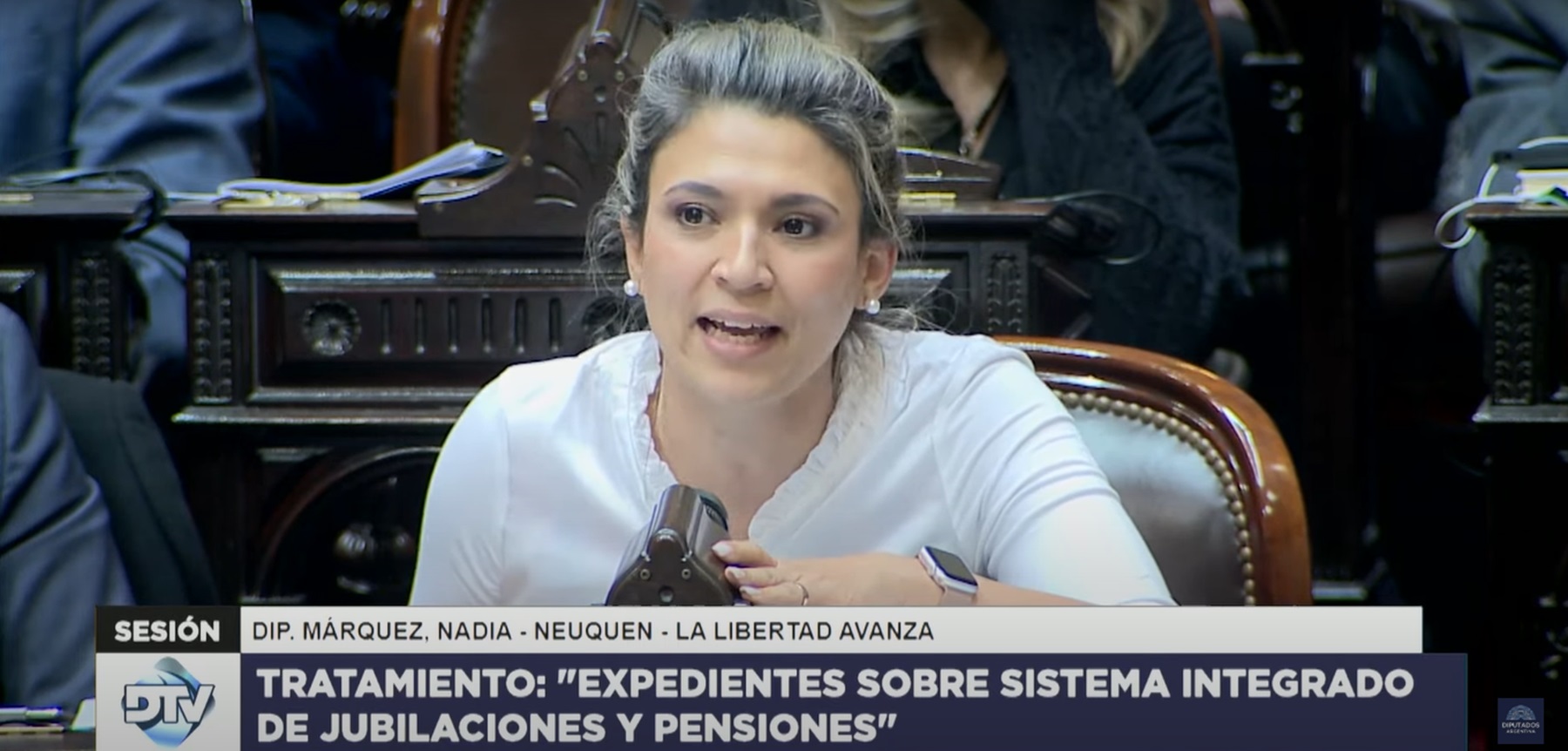 Nadia Márquez justificó el voto de LLA contra la fórmula jubilatoria ...