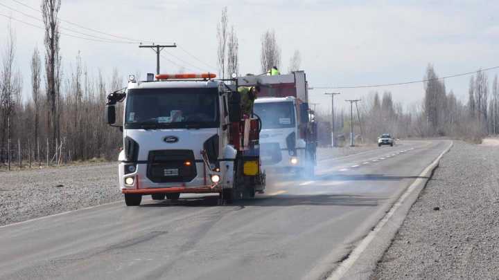 Ruta 22 con arreglos en Roca, Allen y Cervantes: precaución por equipos ...