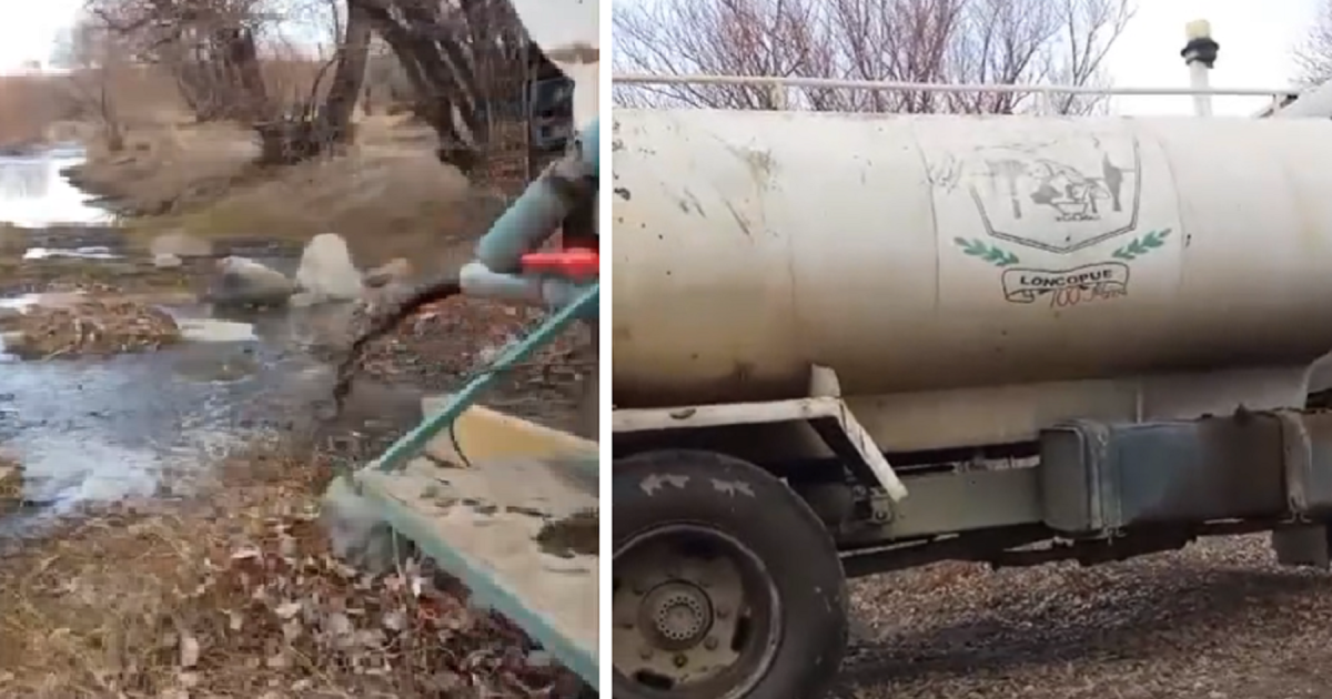 Video | Registran a un camión municipal contaminando el río Agrio en ...