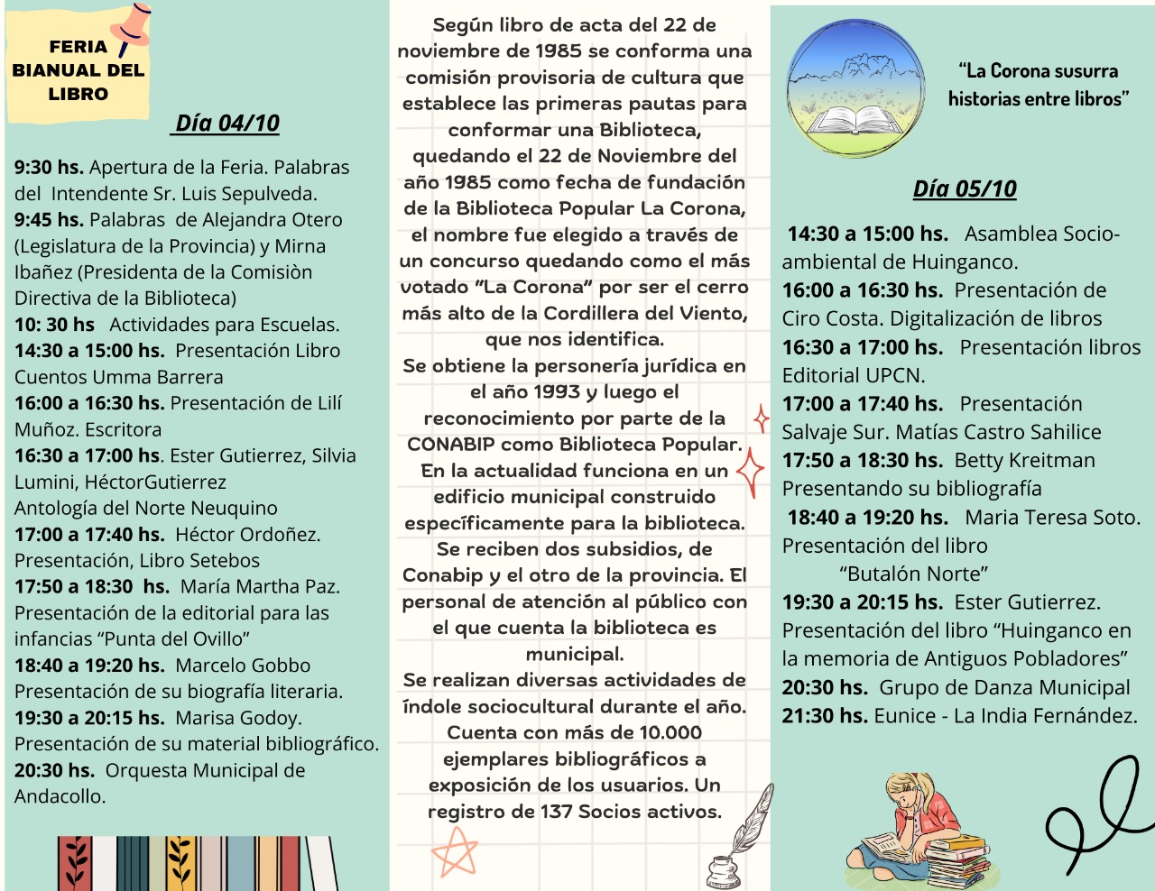 El norte de Neuquén se muestra en sus libros: se viene la 1° Feria ...