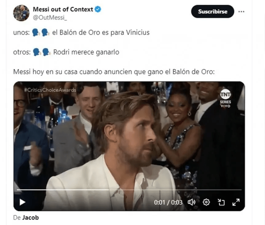 Balón de Oro 2024: los mejores memes y reacciones en las redes sociales ...