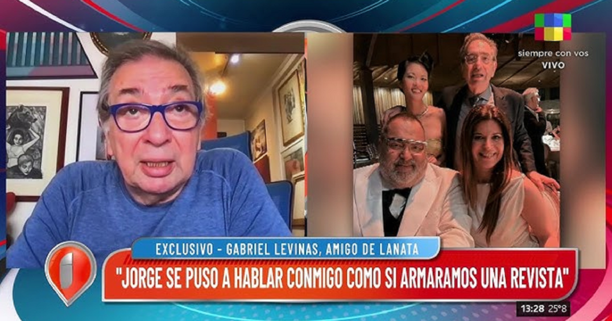 La salud de Jorge Lanata: «Jamás hablamos de la muerte», dijo su amigo Gabriel Levinas - Diario ...