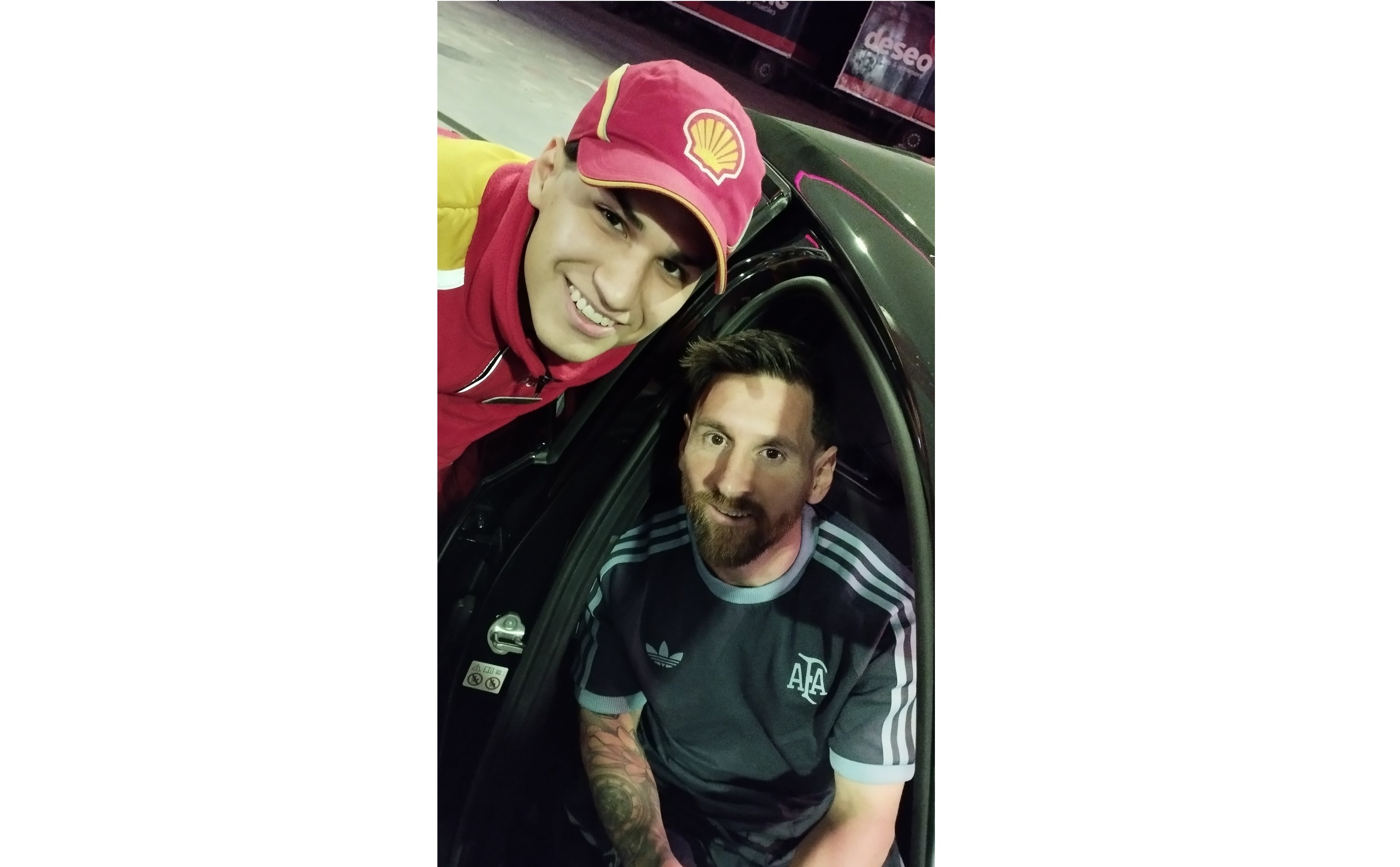 Un playero atendió a un cliente y se llevó una sorpresa: ¡era Messi ...