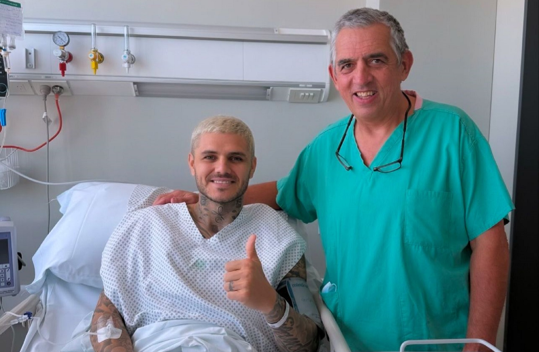 Mauro Icardi rompió el silencio tras la cirugía por su rotura de ...
