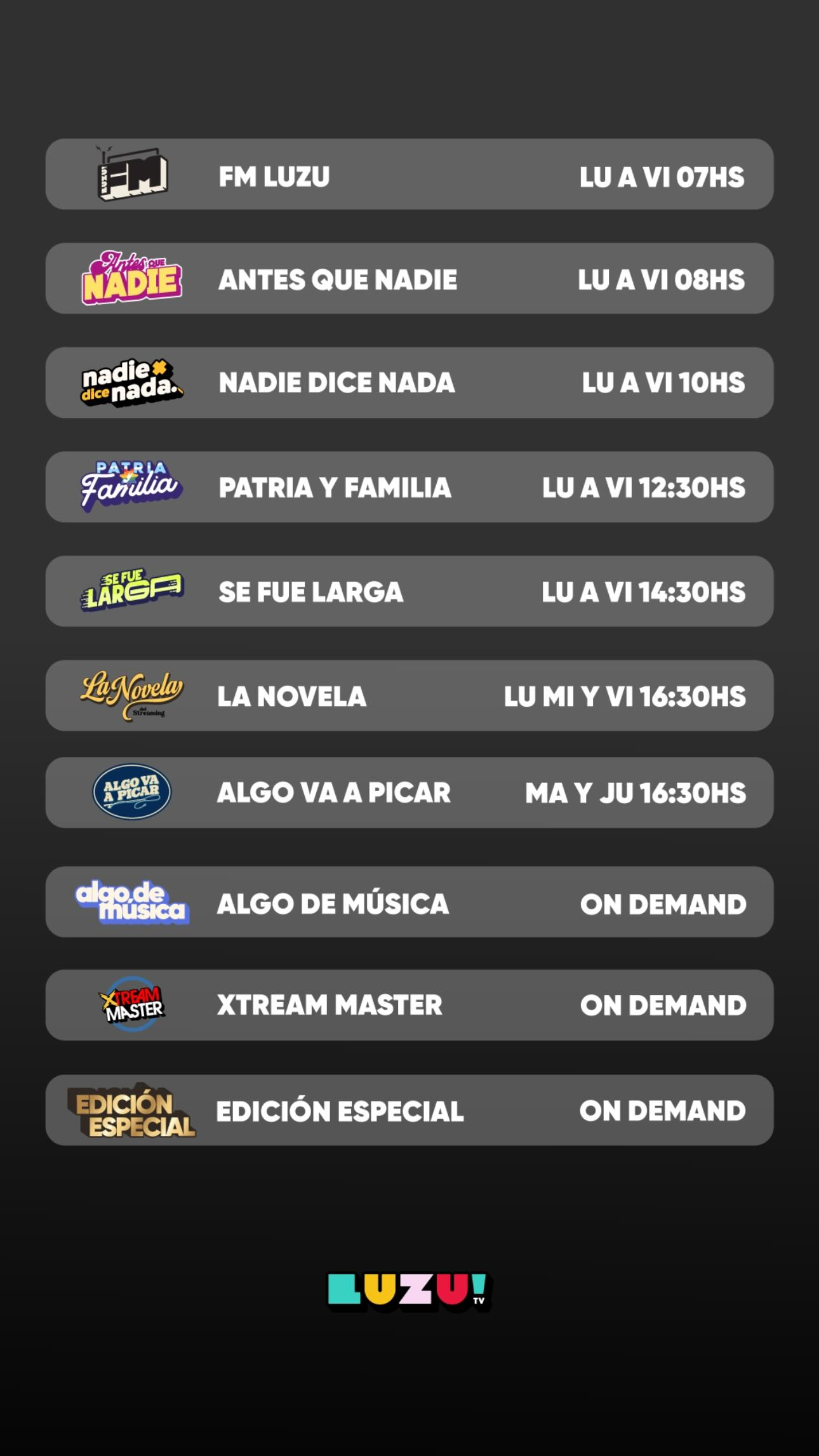 Luzu TV dio a conocer su nueva programación para este 2025: las nuevas figuras que se suman ...