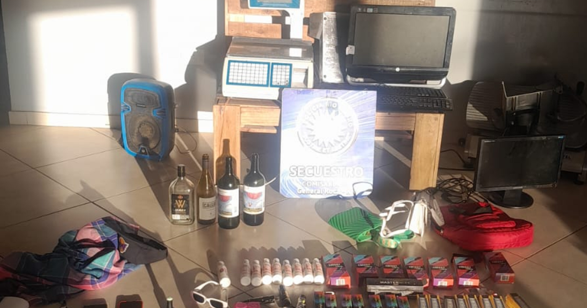 Celulares, una computadora y hasta cortadora de fiambres: atraparon al ...