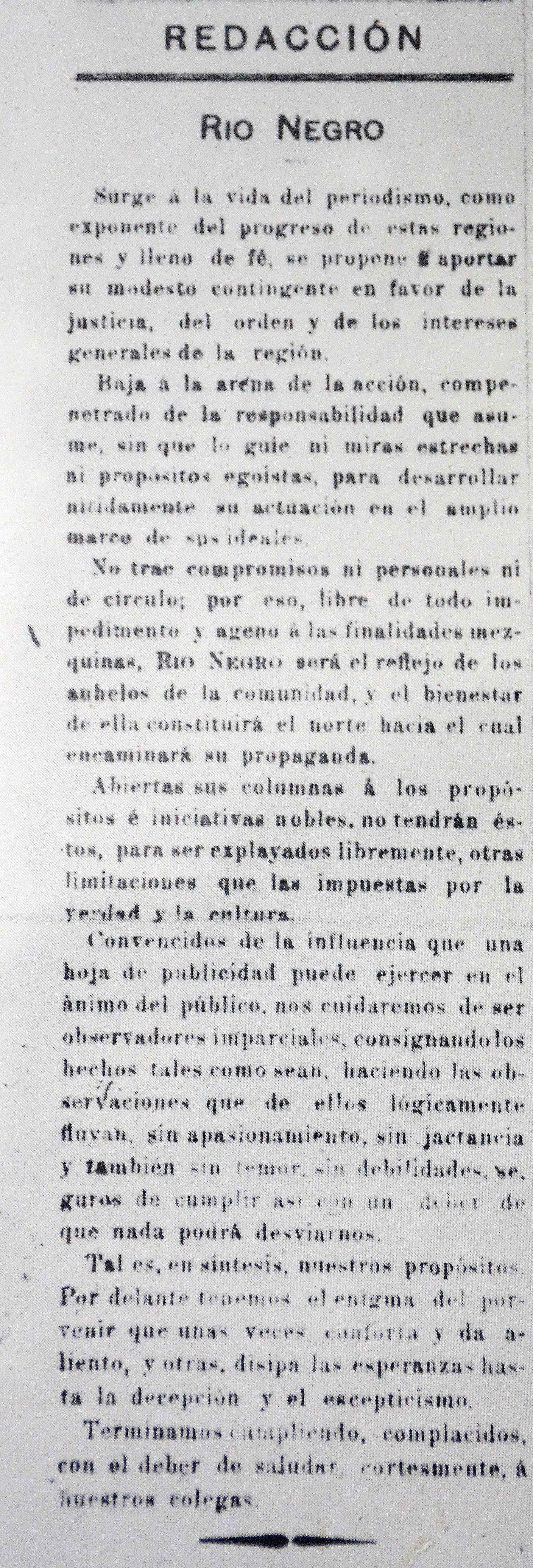 Con gratitud y compromiso, hasta pronto - Diario Río Negro